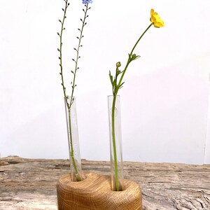 Oak Test Tube Flower Display Vase - Etsy UK
