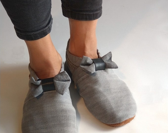 Slippers MOCCA LEO Denim Darkblue - Etsy