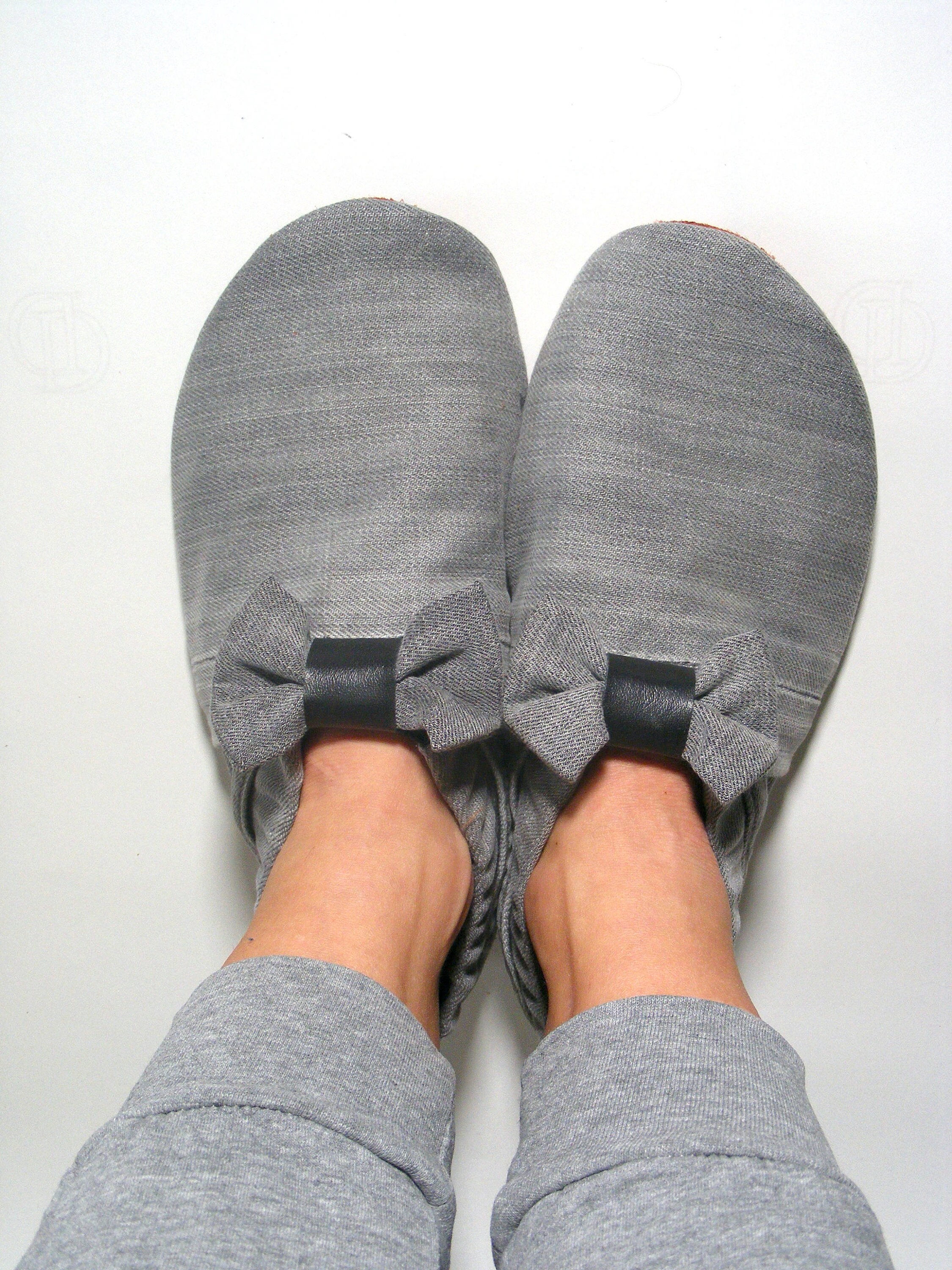 Slippers MOCCA MAYA Denim Grey - Etsy