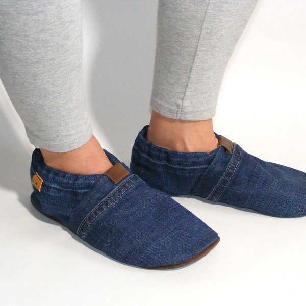 Denim Slippers - Etsy