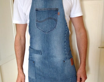 Light Blue Apron - Etsy