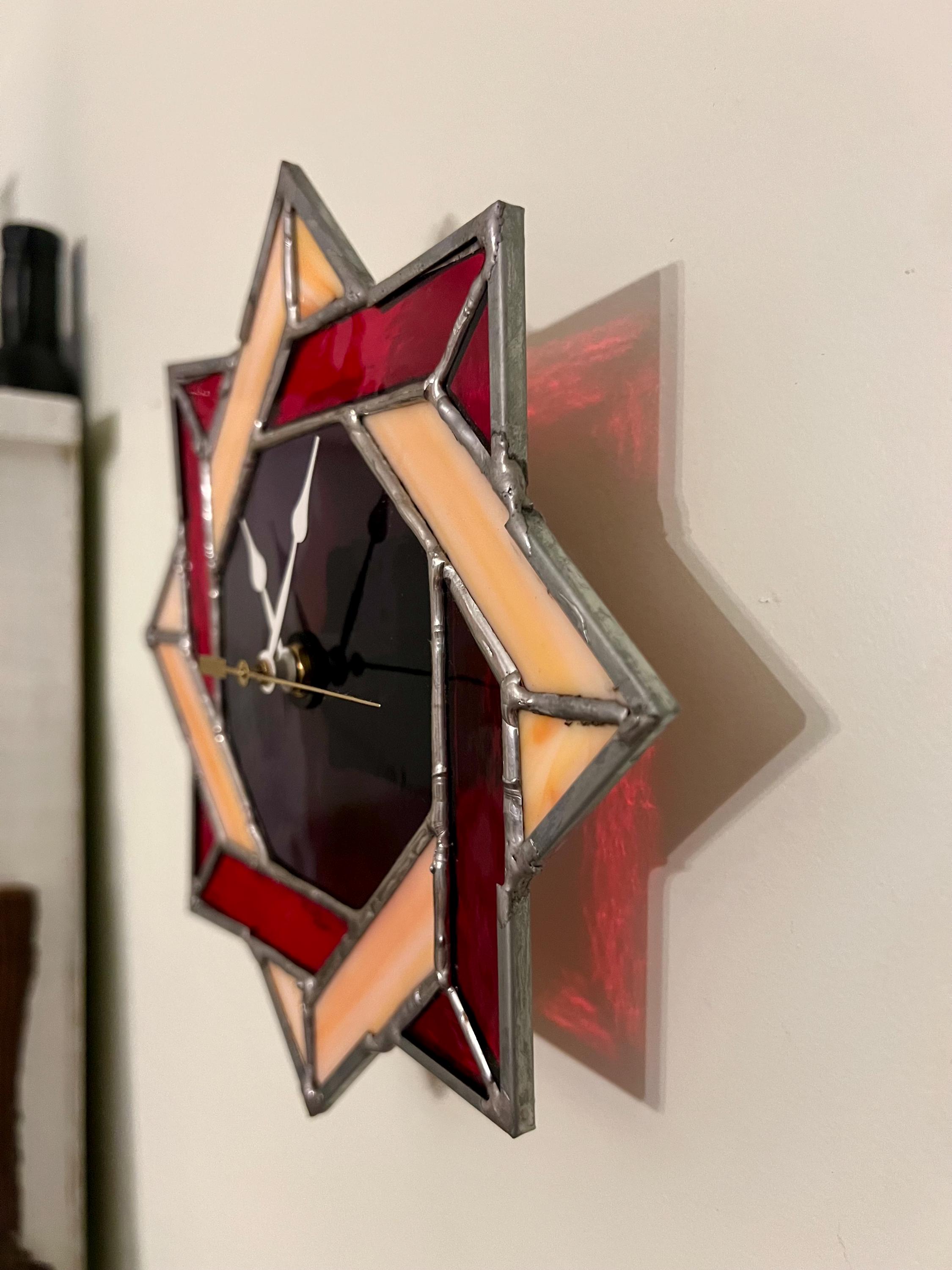 Stained Glass Celtic Clock - Handmade - Etsy