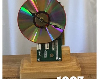 Office Desk Accessory, Computer Clock, Tech Gift, Gift for Geek, Desk ...