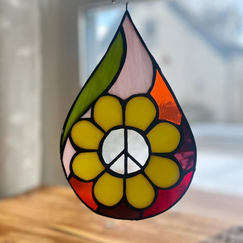 70s Stained Glass - Etsy