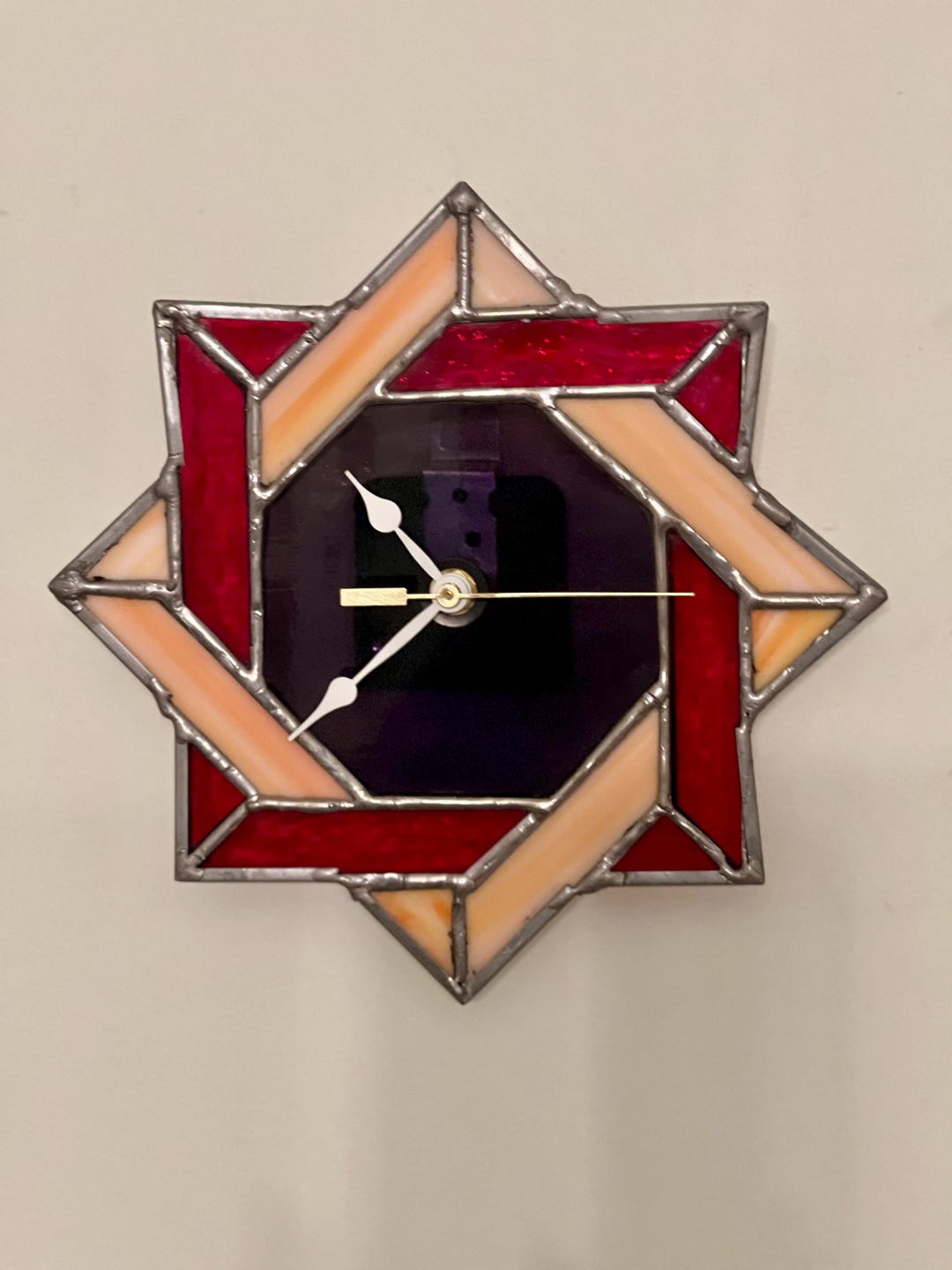 Stained Glass Celtic Clock - Handmade - Etsy
