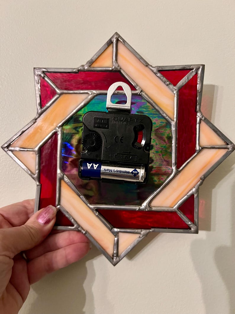Stained Glass Celtic Clock - Handmade - Etsy