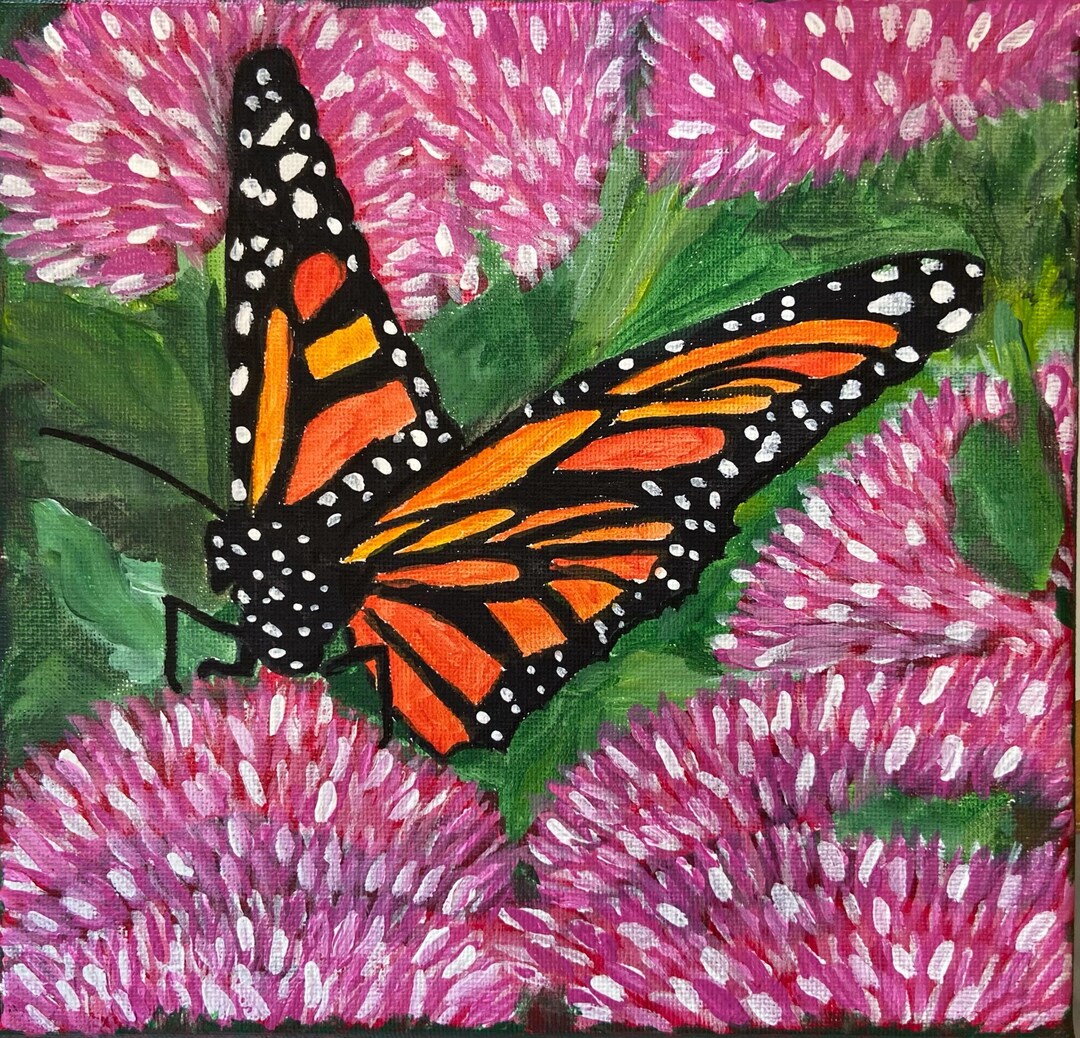 Monarch Butterfly on Milkweed Bloom. - Etsy