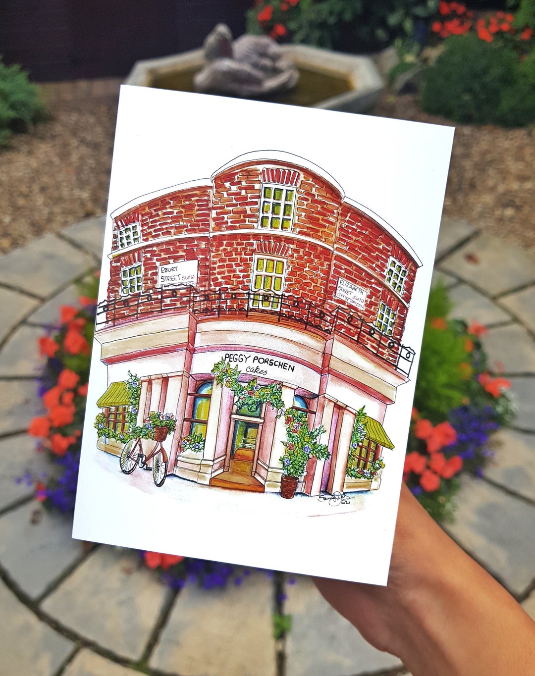 Afternoon Tea Peggy Porschen London Cafe Greeting Card - Etsy