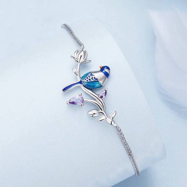 Blue Bird Necklace - Etsy