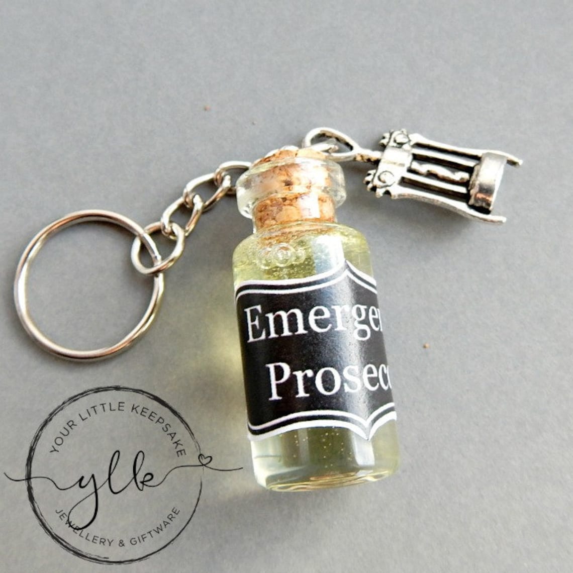 Emergency Prosecco Bottle Keyring Mothers Day Gift Prosecco - Etsy