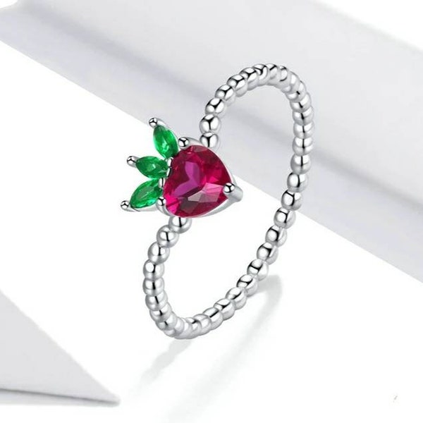 Strawberry Ring - Etsy