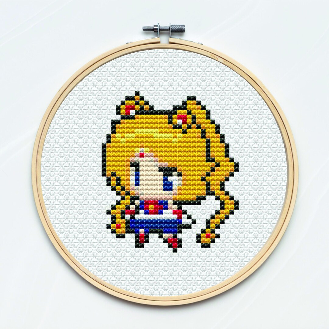 Sailor Moon Chibi Warrior Cross Stitch Pattern - Etsy