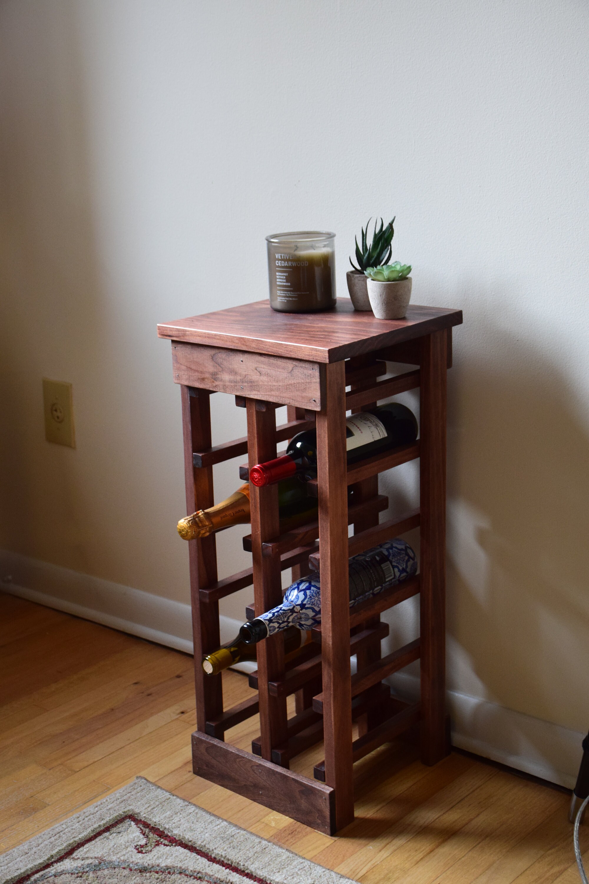 Custom Made Wooden Wine Rack - Etsy