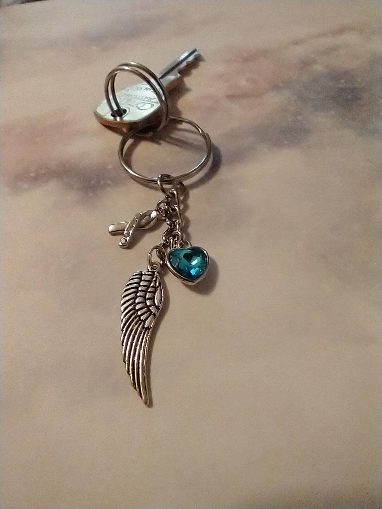 Guardian Angel Keychain Memorial Keychain Remembrance Gift | Etsy