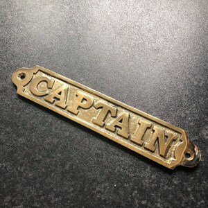 Nautical Brass Solid Signs Brass Plaques Home Boat Decoration Captain ...