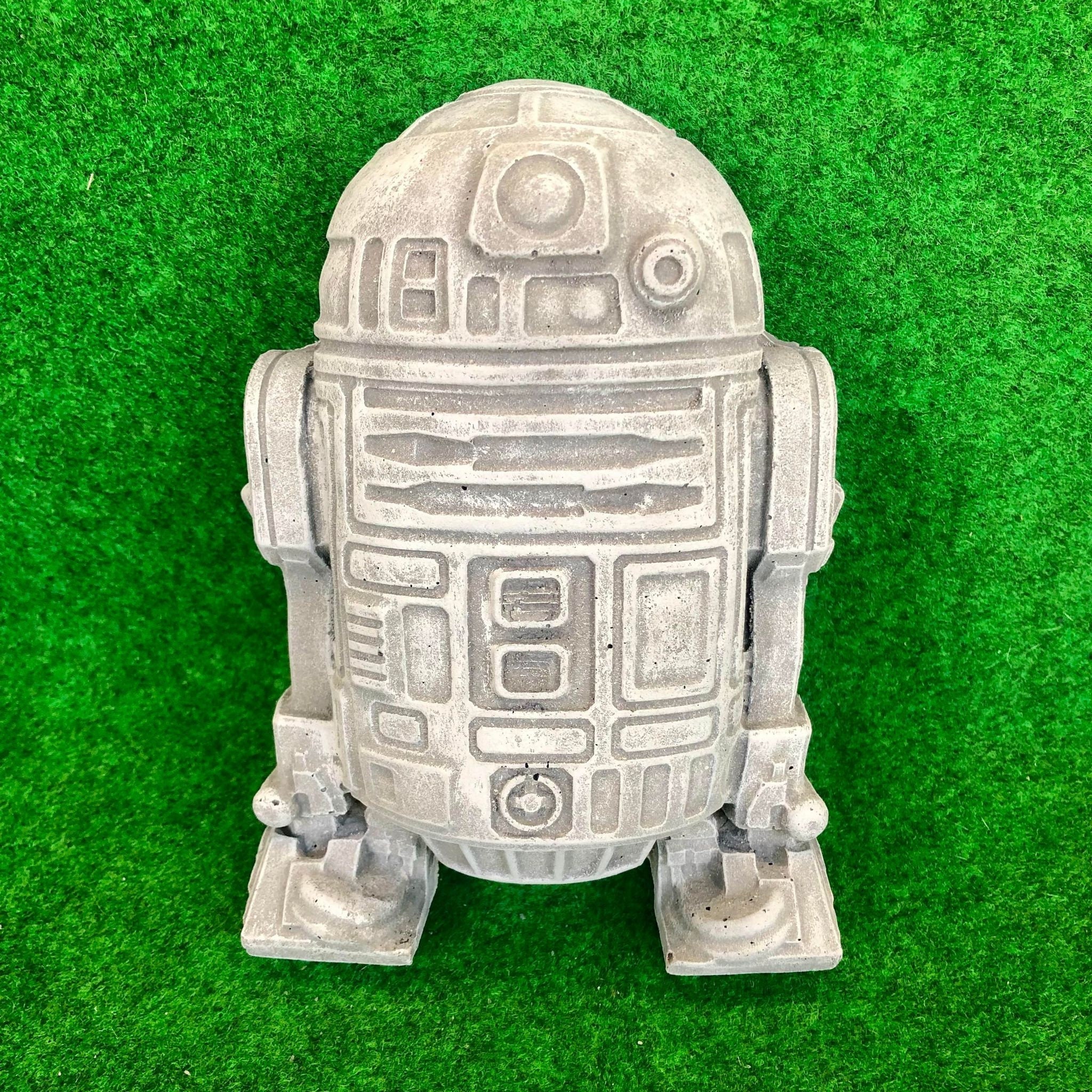 R2 D2 Star Wars Concrete Wall Plaque Frost Protected Etsy Canada