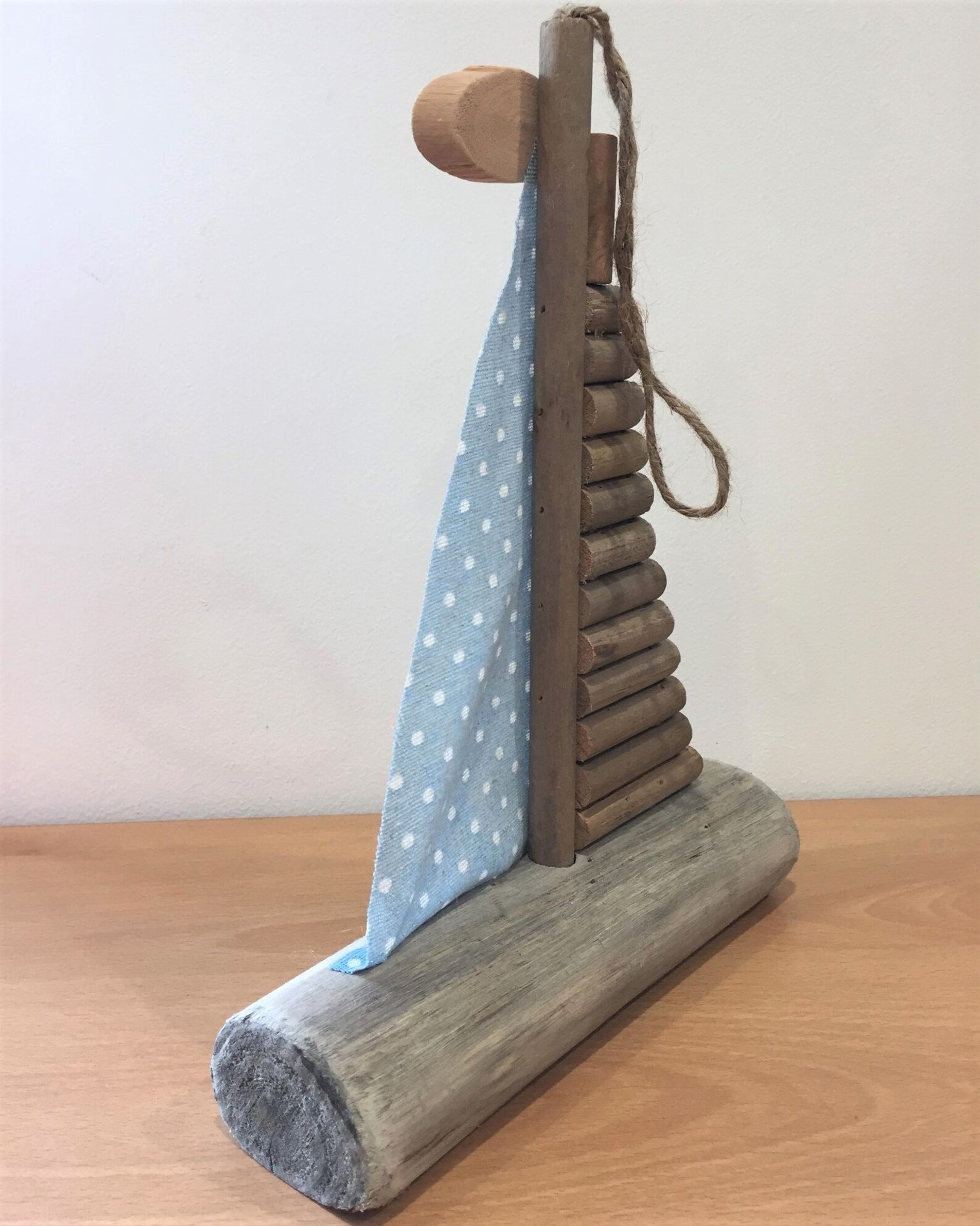 Wooden Hanging Driftwood Boat Sculpture Nautical Home Seaside - Etsy