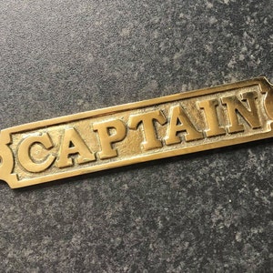 Nautical Brass Solid Signs Brass Plaques Home Boat Decoration Captain ...