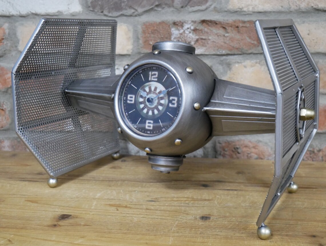 Spaceship Clock Star Wars Style Sci-Fi Metal Home Ornament | Etsy