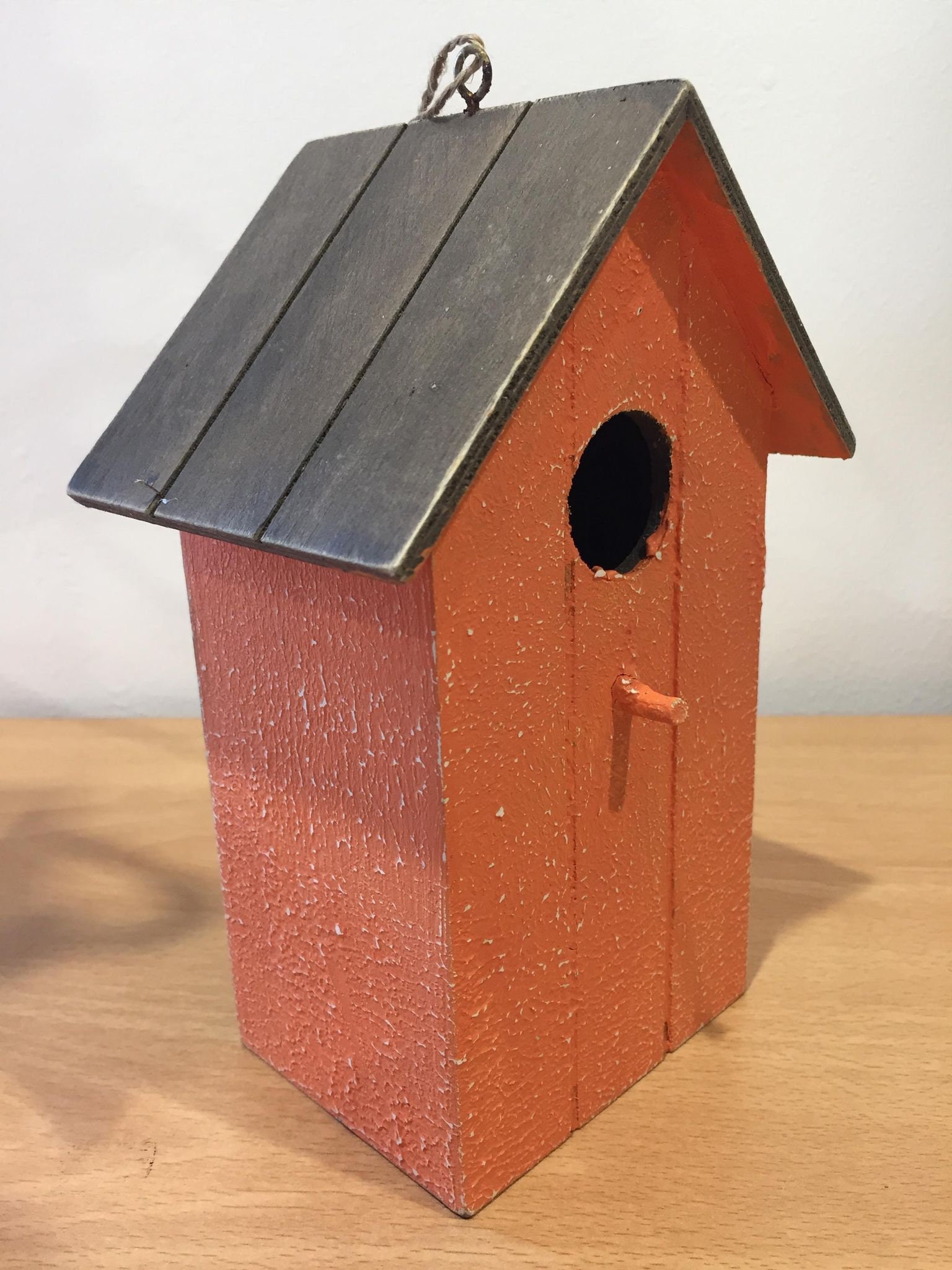 Mini Garden Shed Bird House Hanging Wooden Bird Home Outdoor Decoration ...