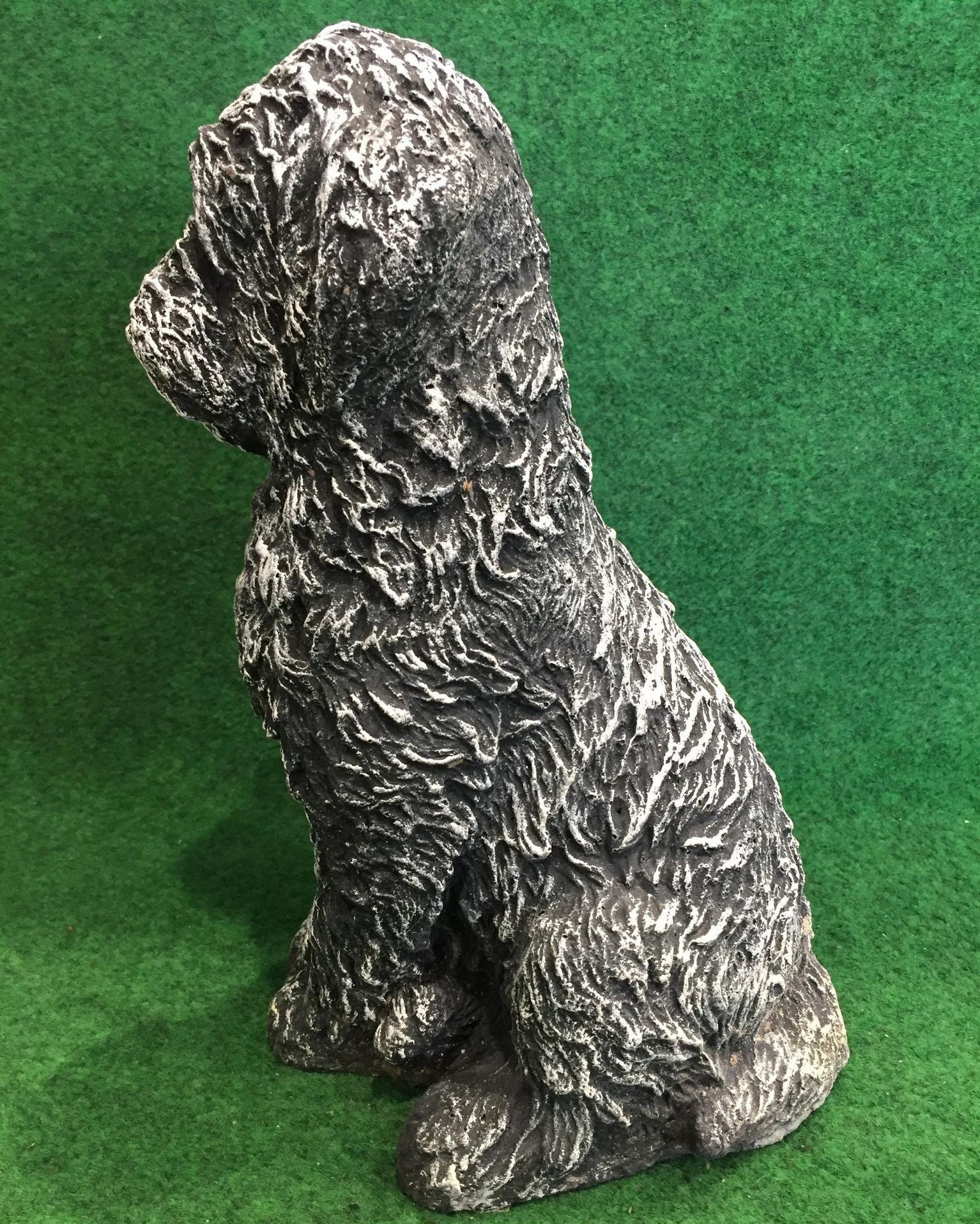 Large Cockapoo Concrete Ornament Dog Sculpture Frost Protected - Etsy UK