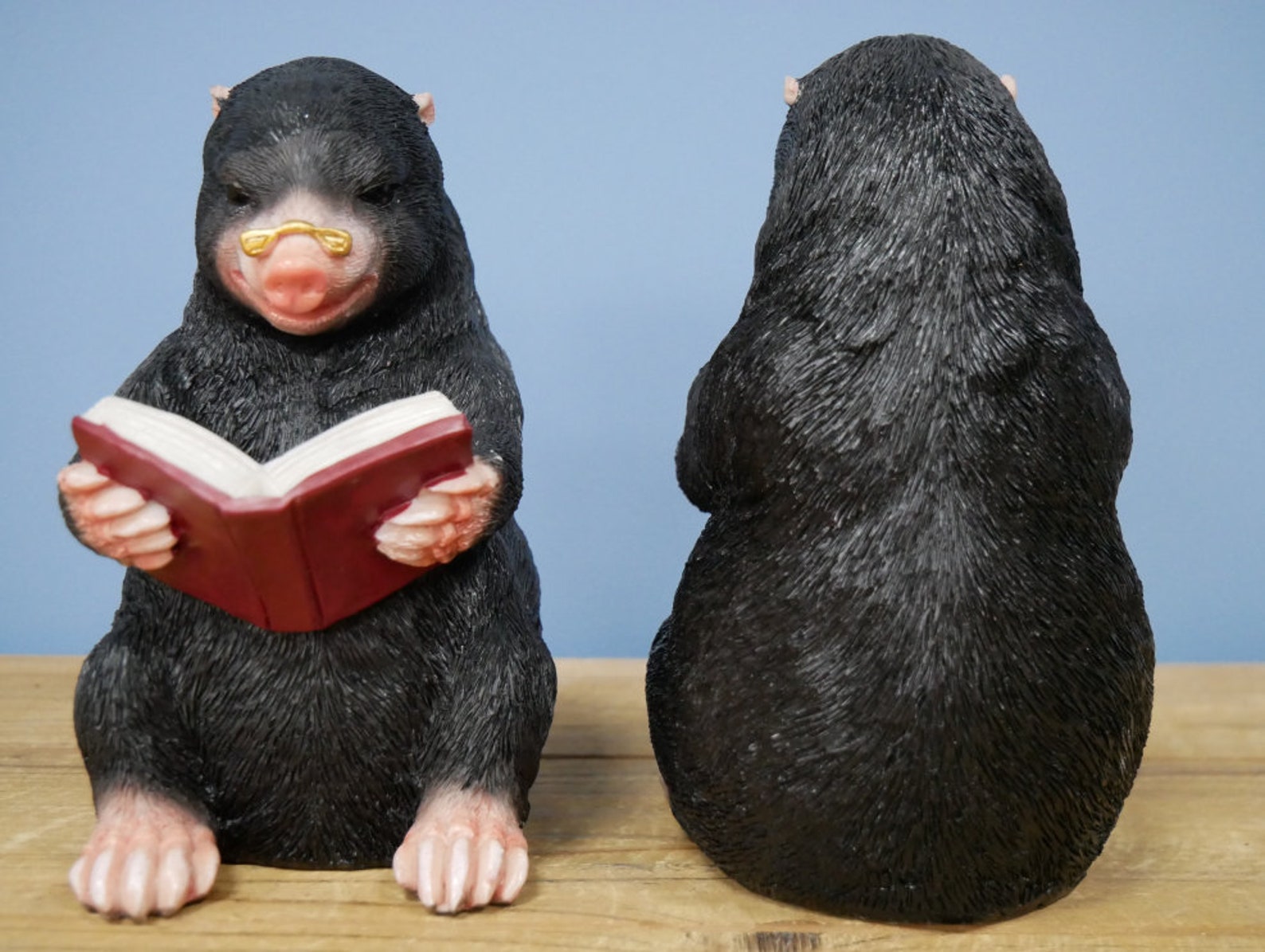 Mole Book Ends Home Ornament Unique Quirky Style Resin - Etsy
