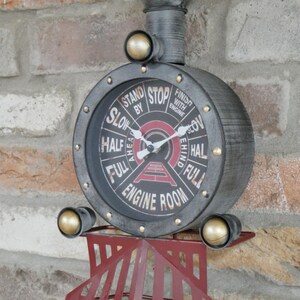 Vintage Steam Engine Control Train Clock Antique Wall Mounted - Etsy