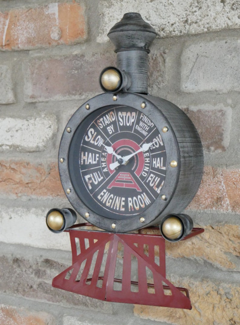 Vintage Steam Engine Control Train Clock Antique Wall Mounted - Etsy