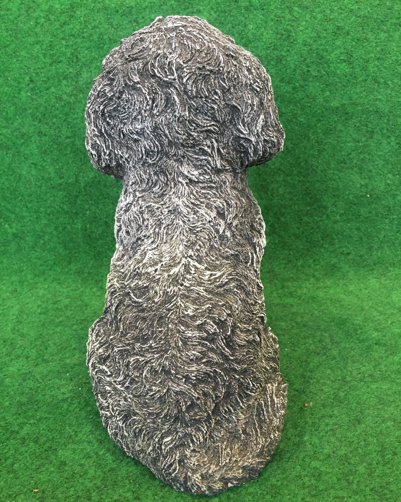 Concrete Sitting Cockapoo Sculpture Lawn Ornament Frost | Etsy UK
