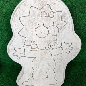 Paintable Concrete Simpsons Family White Stone Ornament Wall - Etsy UK