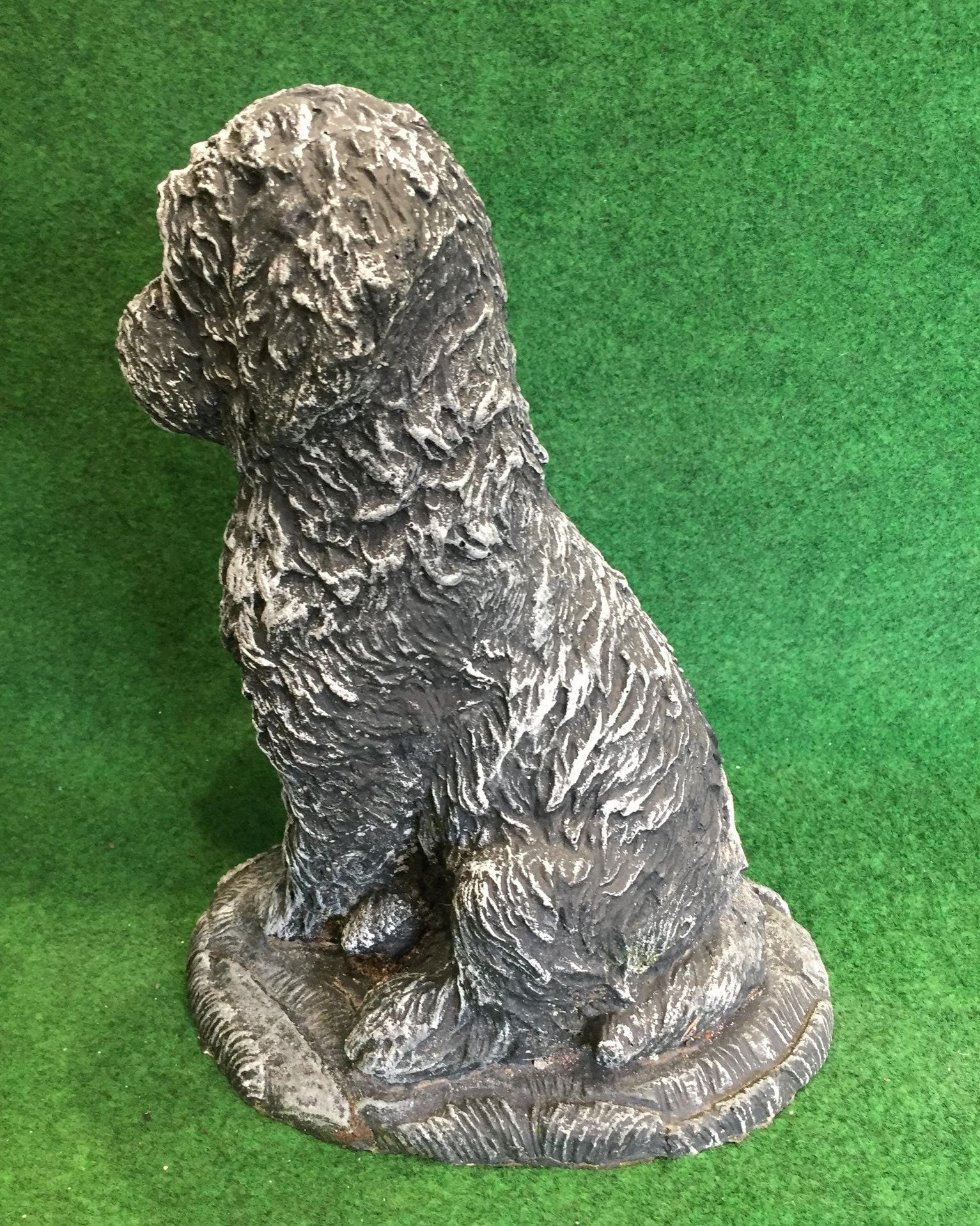 Large Cockapoo Concrete Ornament Dog Sculpture Frost Protected - Etsy UK