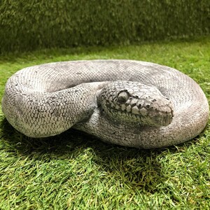 Concrete Snake Figure Sculpture Garden Lawn Ornament / Snake Pet ...