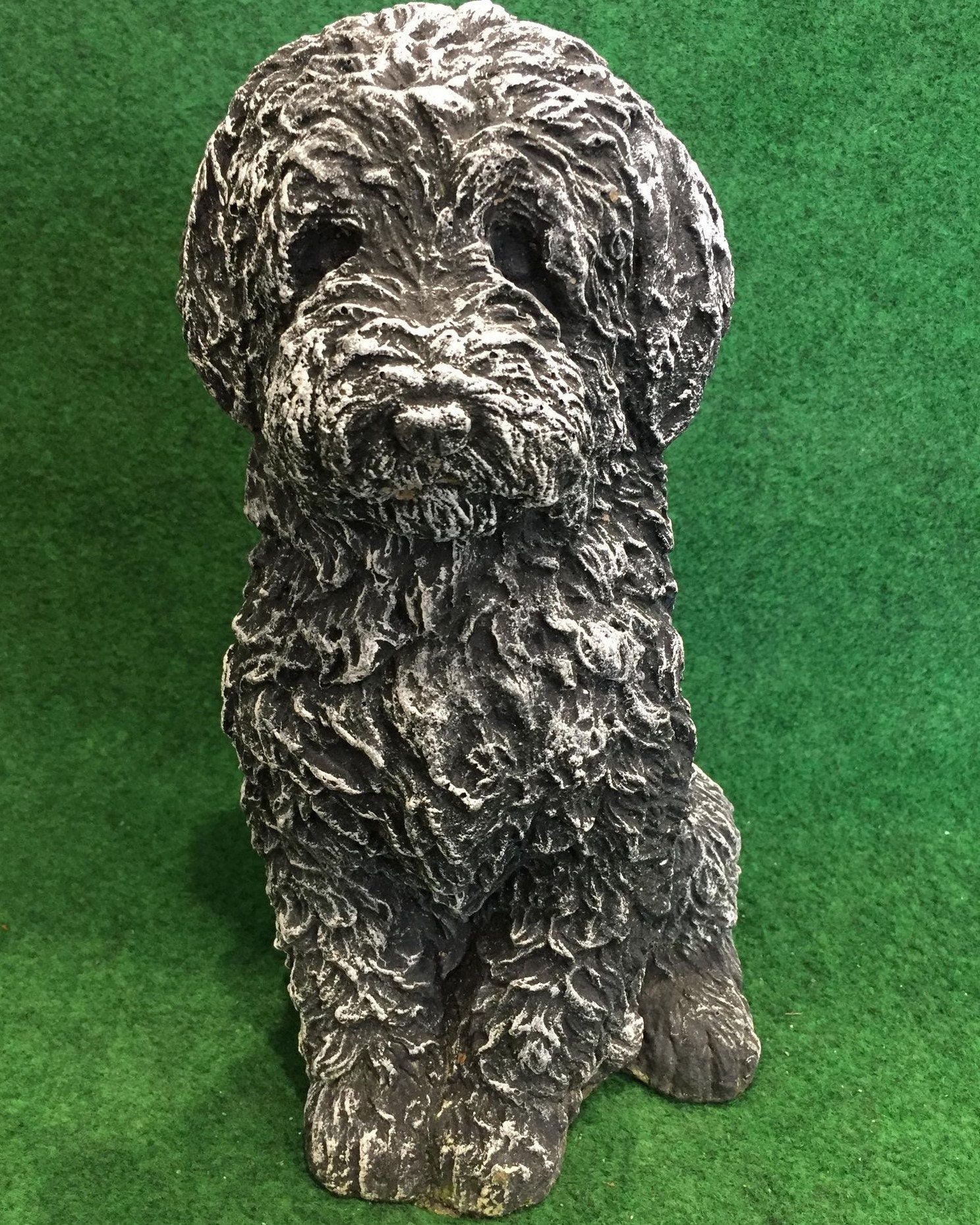 Large Cockapoo Concrete Ornament Dog Sculpture Frost Protected - Etsy UK