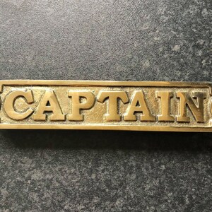 Nautical Brass Solid Signs Brass Plaques Home Boat Decoration Captain ...