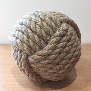 Knot Coastal Doorstop Nautical Inspired Natural Rope Beach Home Décor ...