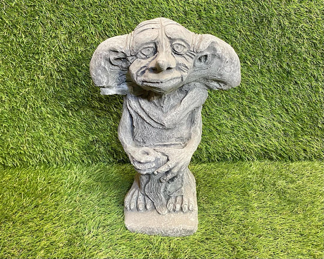 Concrete Wizard House Elf Garden Sculpture Lawn Ornament Frost ...