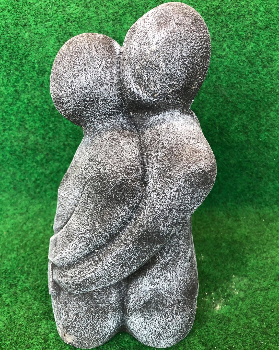 Concrete Art Deco Lovers Outdoor Garden Ornament Frost | Etsy