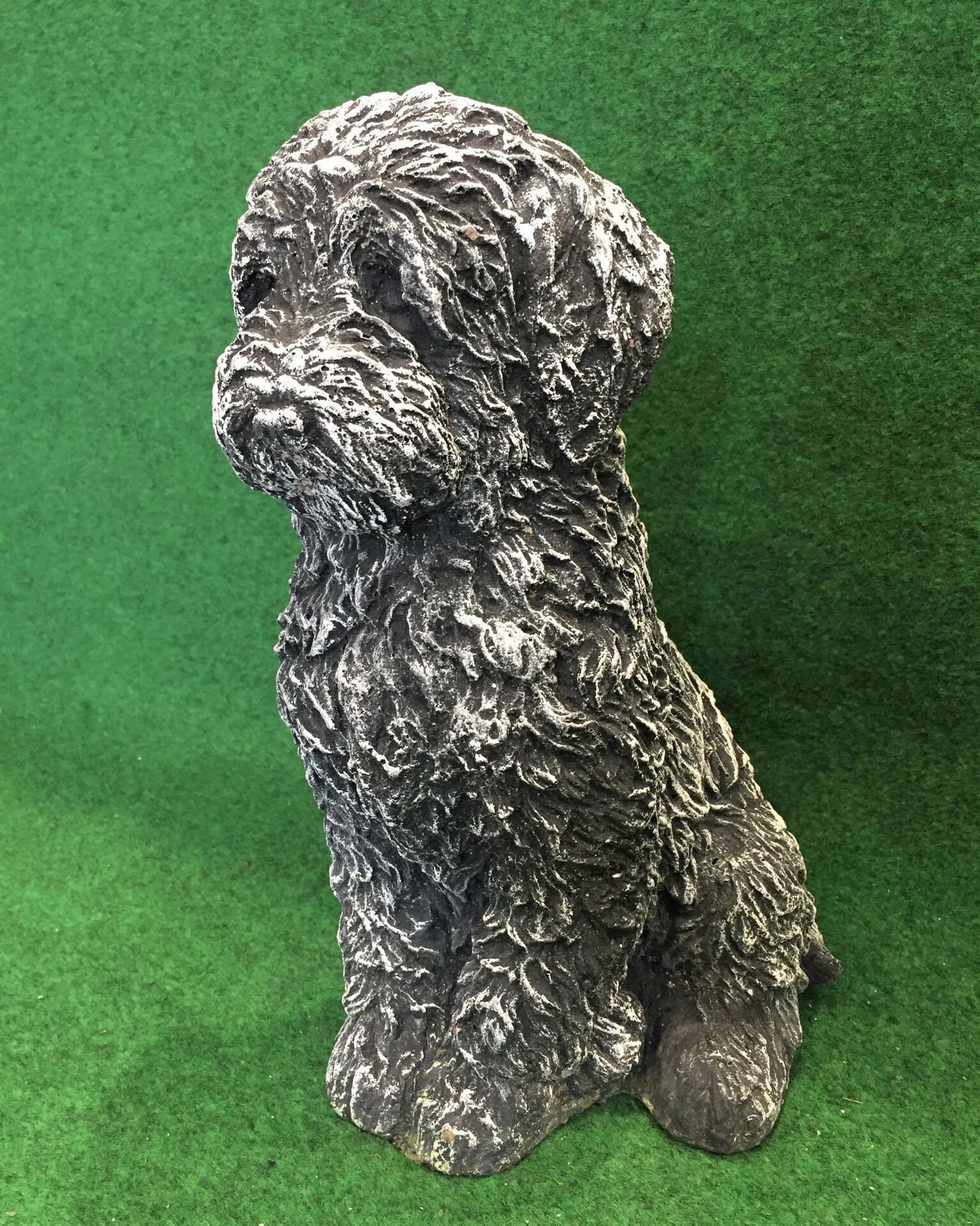 Large Cockapoo Concrete Ornament Dog Sculpture Frost Protected - Etsy UK