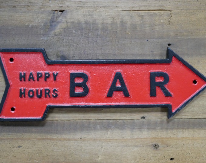 Happy Hour Bar Sign Indoor / Outdoor Bar Area Games Room | Etsy