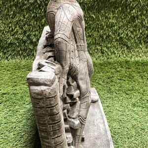 Spiderman Figure Concrete Garden Sculpture Lawn Ornament Frost ...