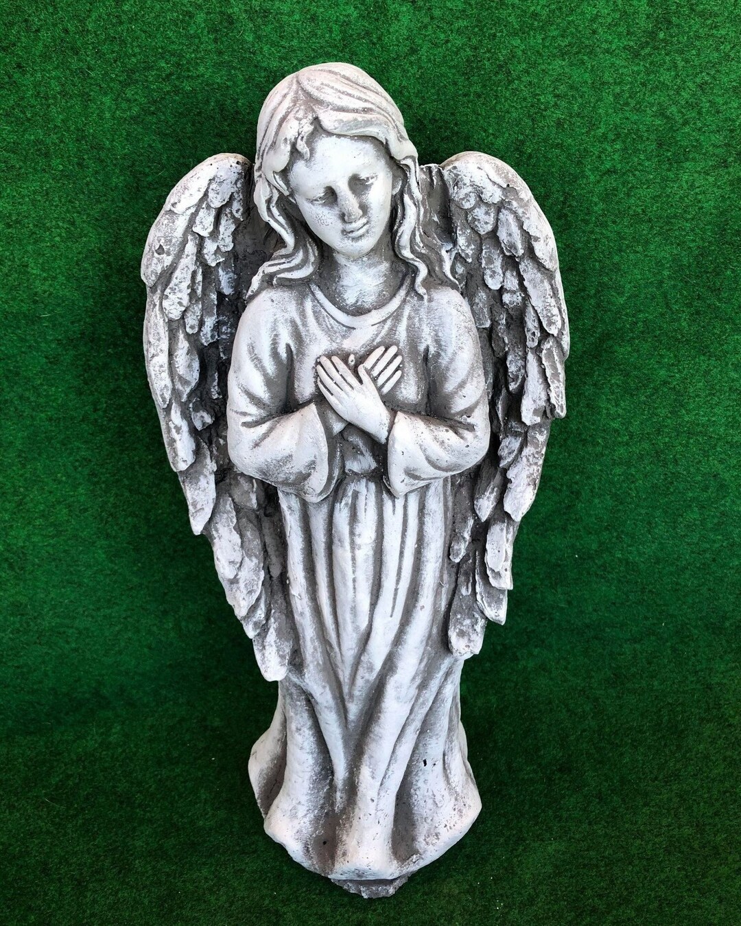 Large Concrete Standing Tall Angel Ornament Outdoor Sculpture - Etsy UK