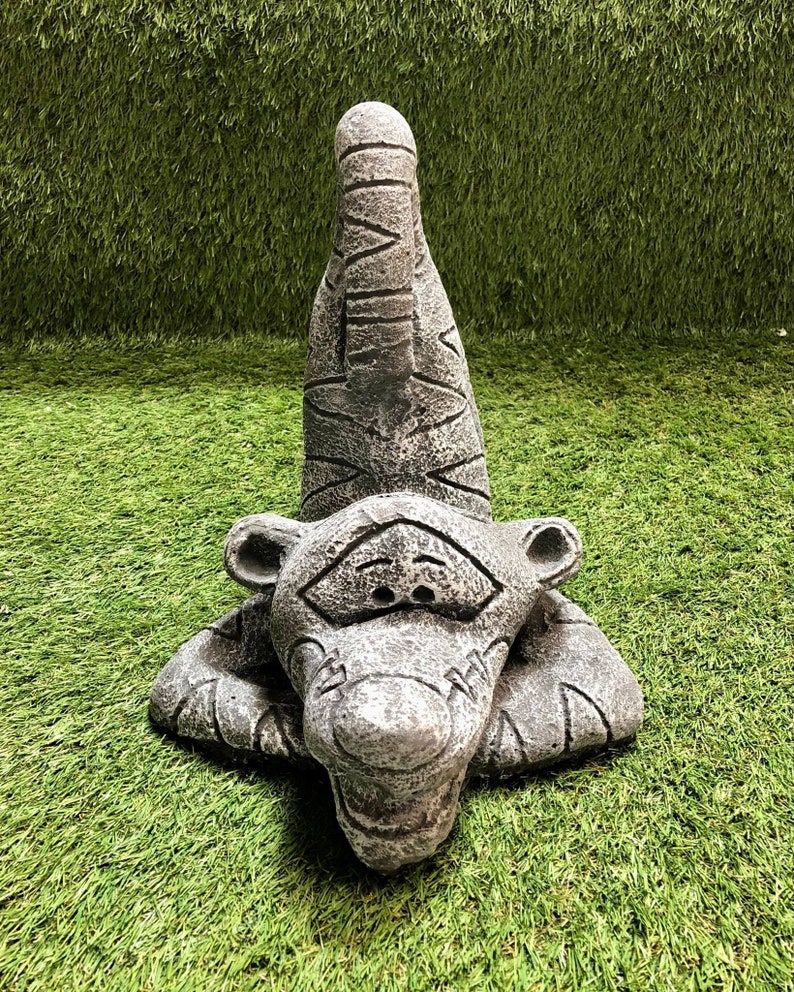 Large Concrete Tigger Garden Ornament Lawn Sculpture Garden Frost ...