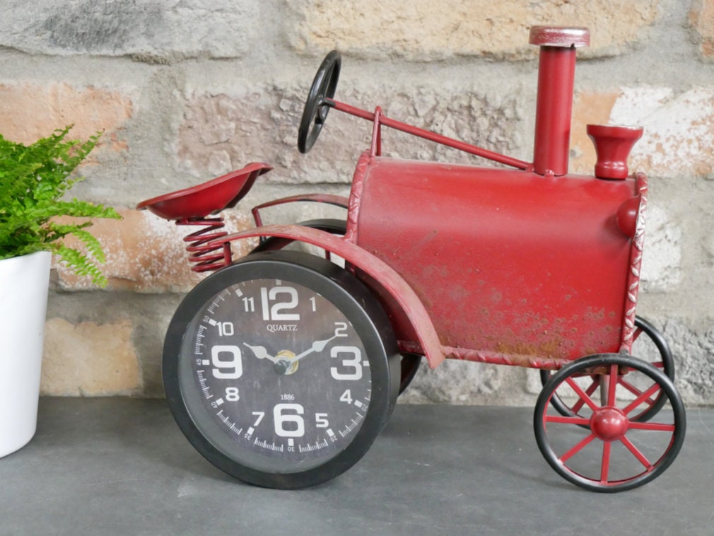 Tractor Clock Vintage Style Rustic Finish Farm Yard Home Decor | Etsy