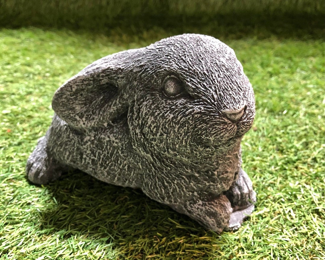 Concrete Beautiful Bunny Rabbit Stone Effect Frost Treated Outdoor ...