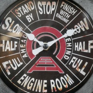 Vintage Steam Engine Control Train Clock Antique Wall Mounted - Etsy