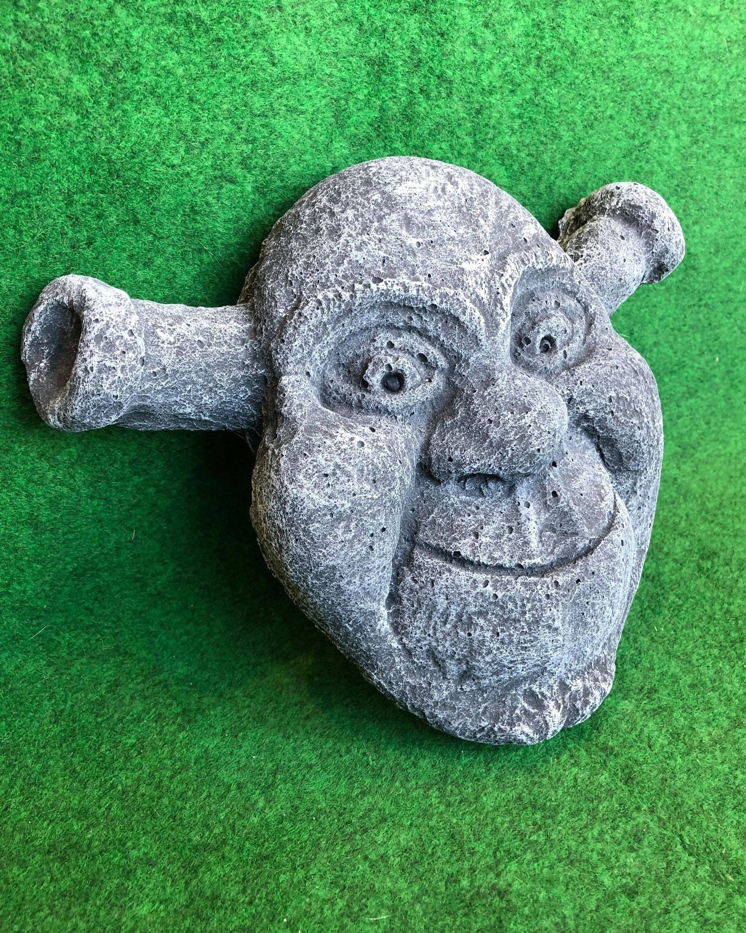 Concrete Shrek Ogre Wall Plaque Display Gift Present Frost - Etsy UK