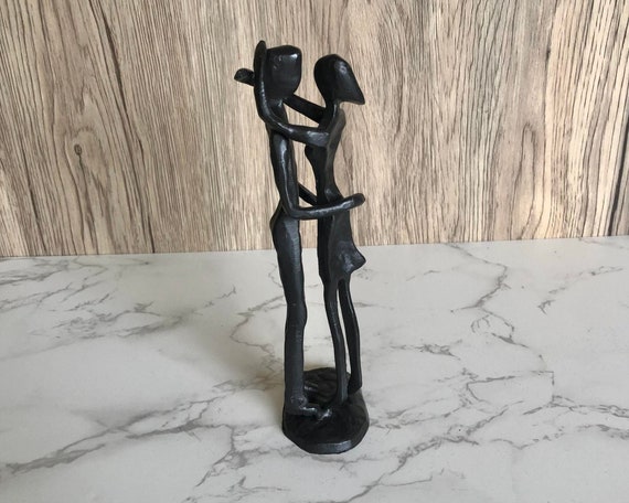 Metal Hugging Couple Sculpture Ornament High Quality Desk - Etsy UK
