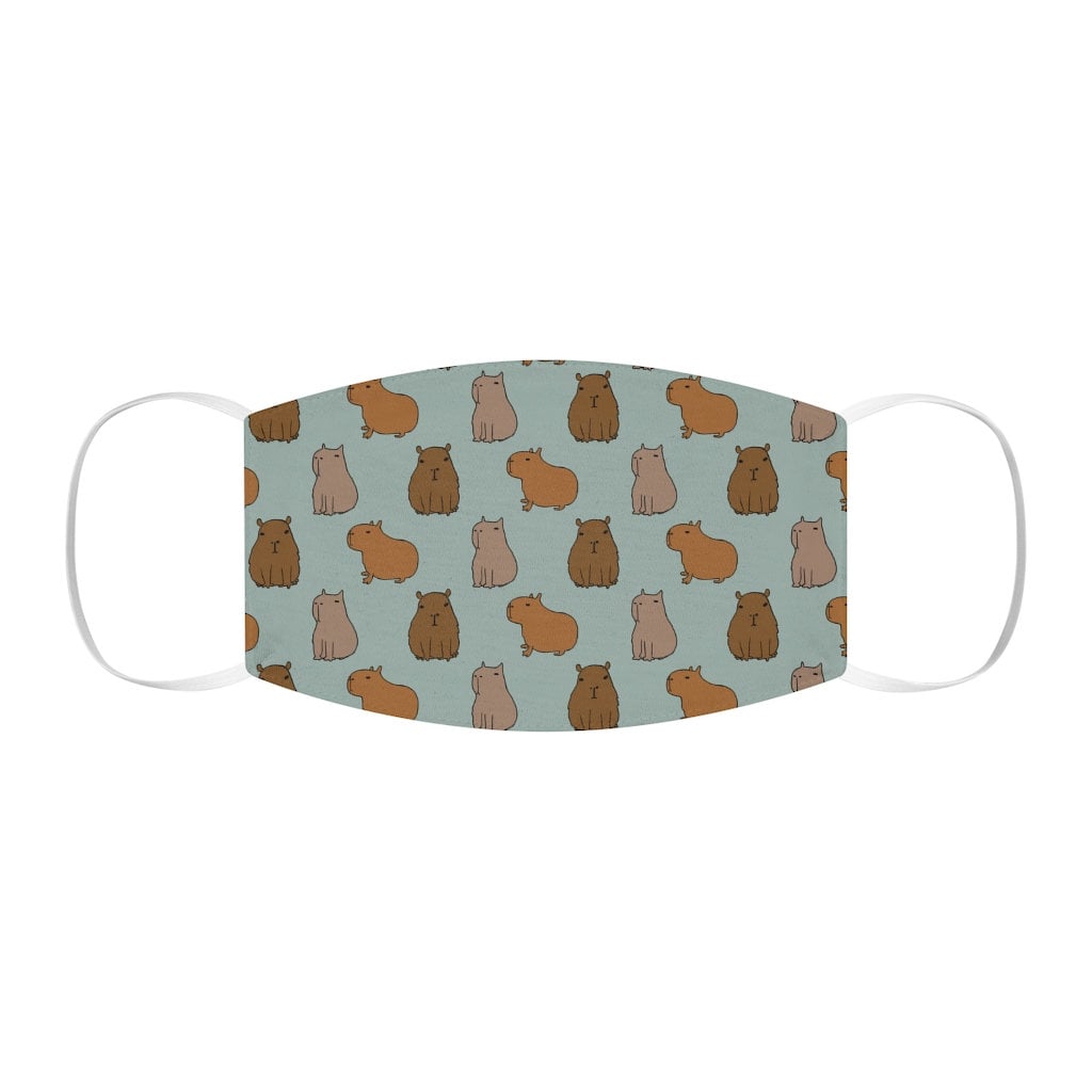 Capybara Face Mask Reusable, Machine Washable, Double / Two Layer ...