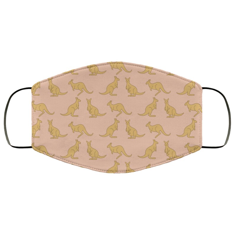 Kangaroo Face Mask Reusable Machine Washable Two Layer | Etsy