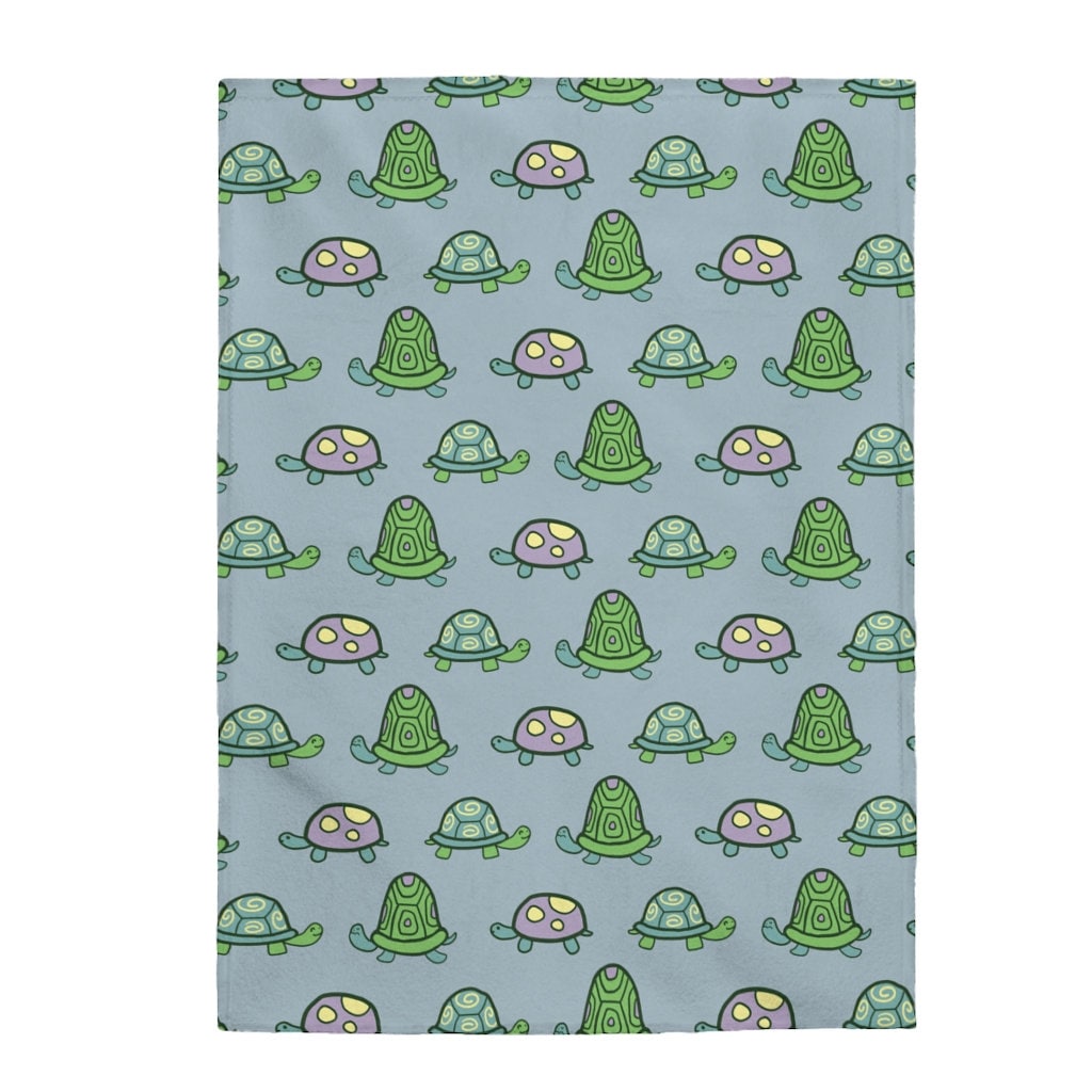 Turtle Baby Blanket Pattern Print Throw Perfect Gift 4 Animal Tortoise ...